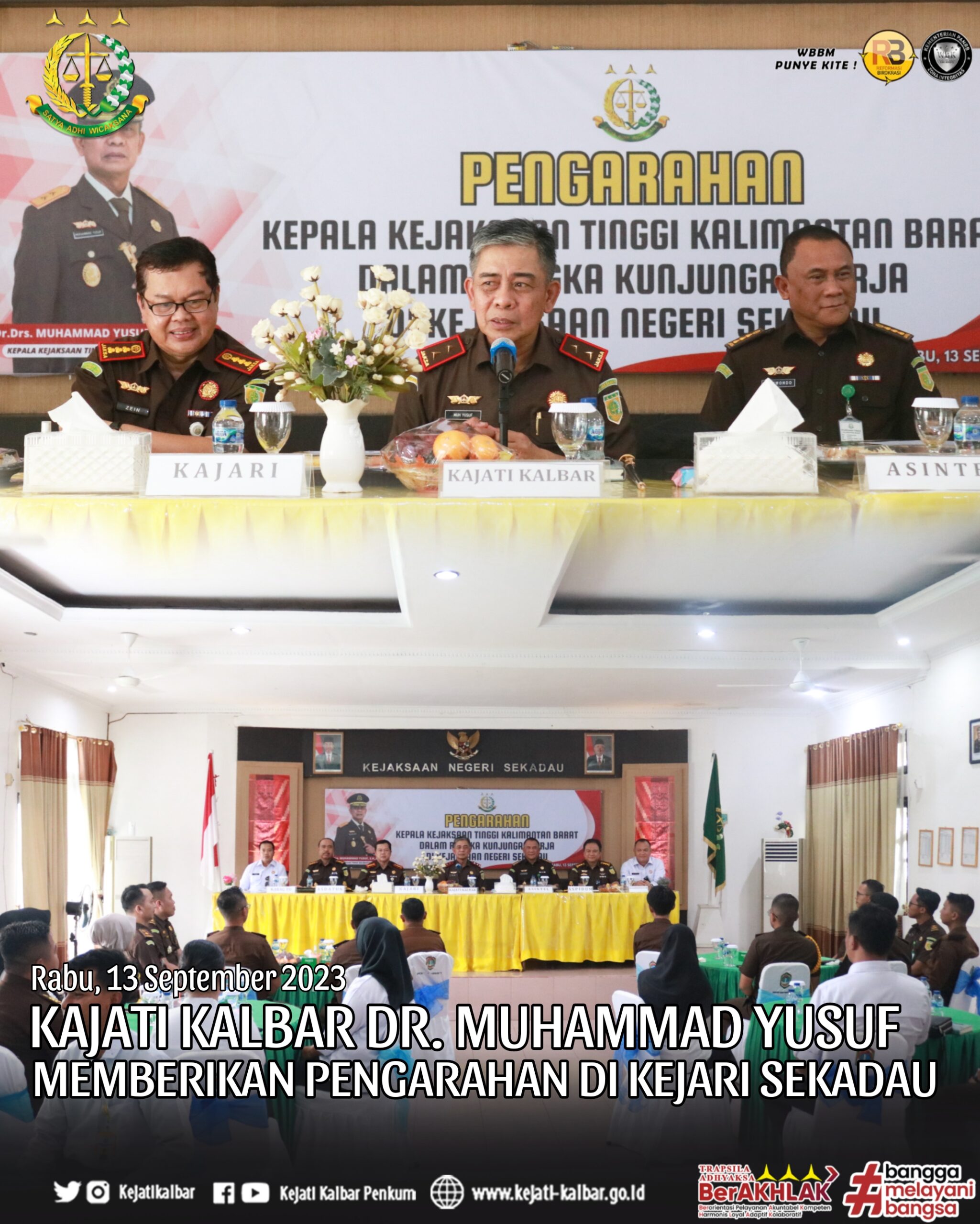 Pengarahan Kajati Kalbar Di Kejari Sekadau – Kejati-Kalbar.go.id Pengarahan Kajati Kalbar Di Kejari Sekadau – Kejati-Kalbar.go.id